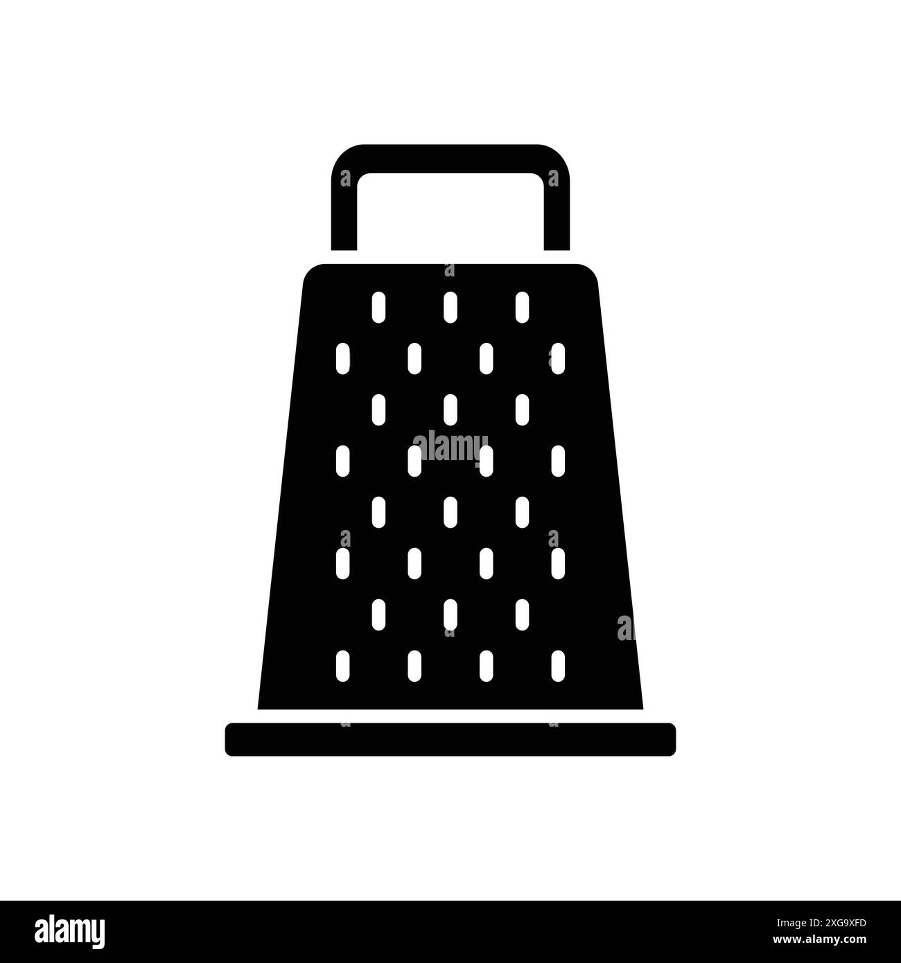 Grater kitchen utensil line icon Cut Out Stock Images & Pictures - Alamy