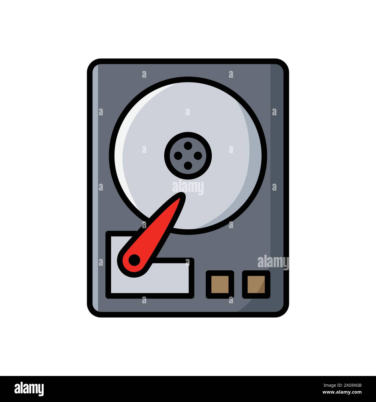 hard disk drive icon vector design template in white background Stock ...