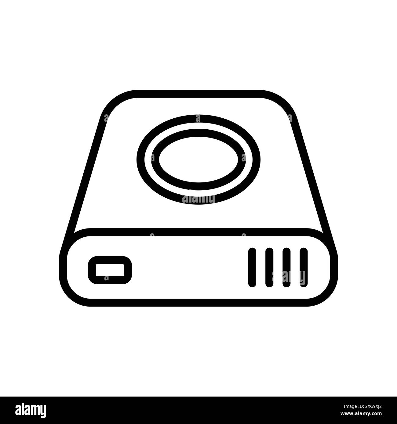hard disk drive icon vector design template in white background Stock ...