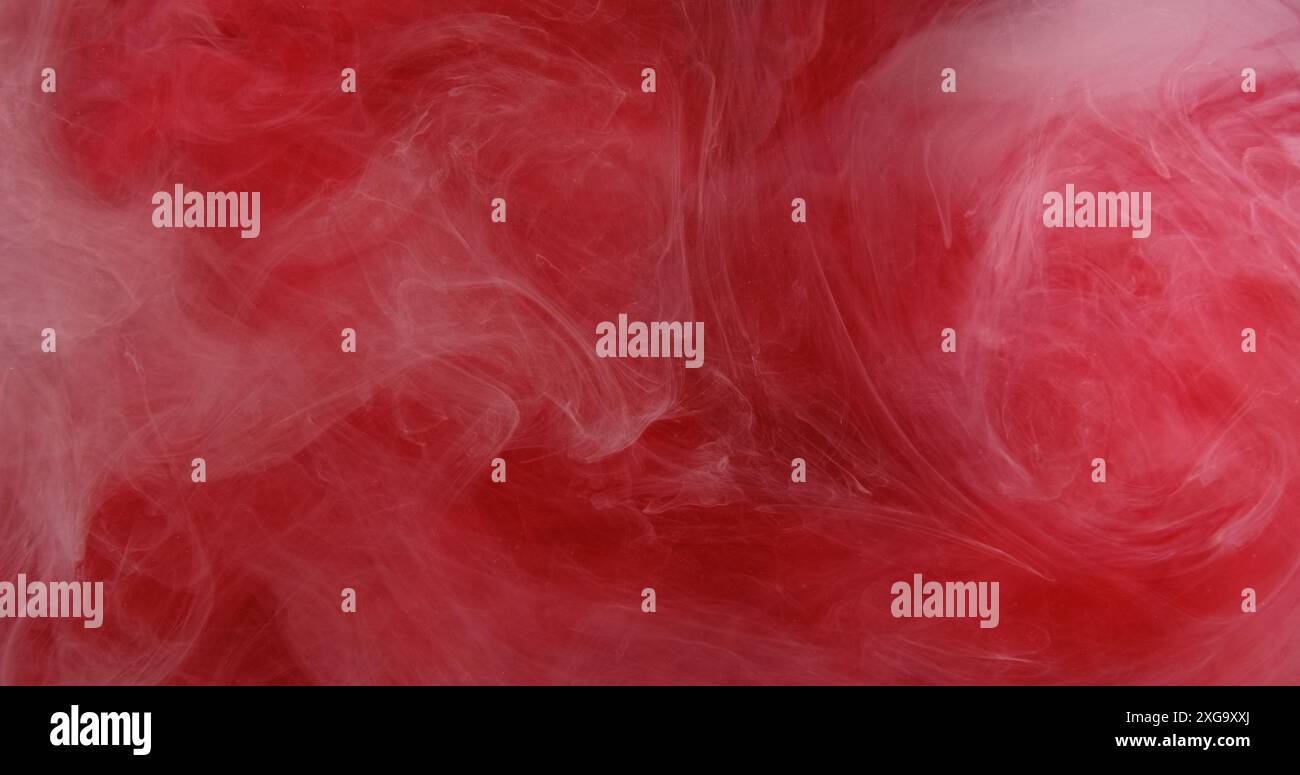 Smoke cloud. Sparkling haze background. Vapor ink pink red fog flies ...