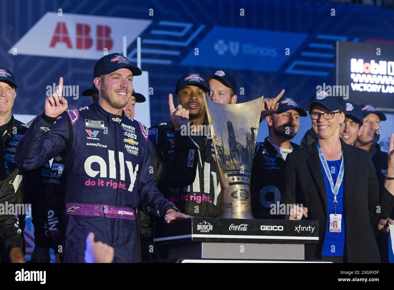 Chicago, United States. 07th July, 2024. NASCAR Cup Series driver Alex ...