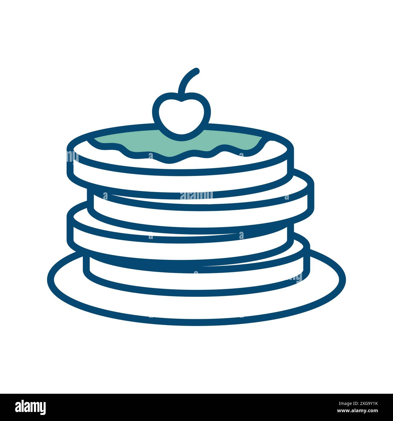 Pancakes vector vectors hi-res stock photography and images - Alamy