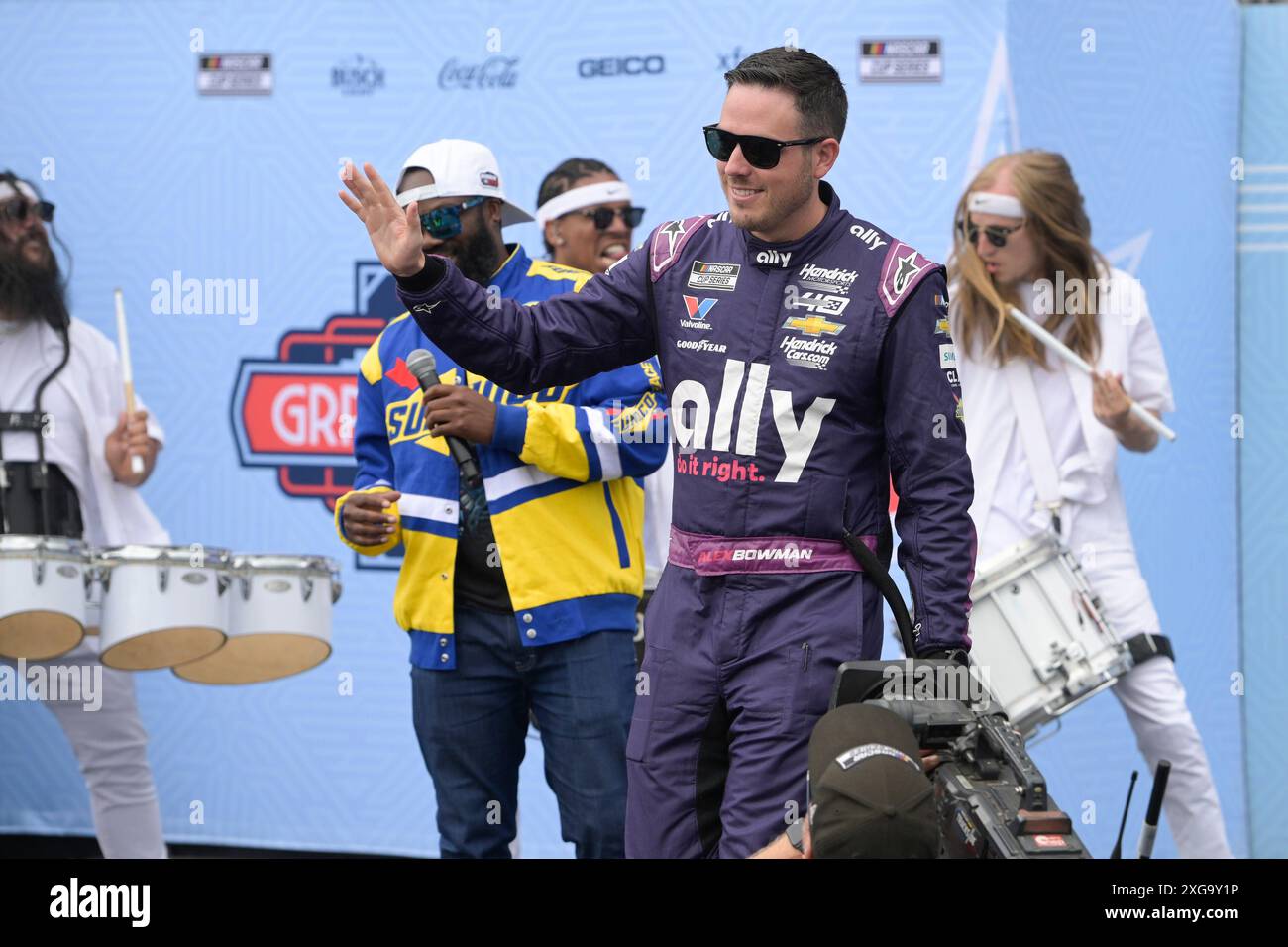 Chicago, United States. 07th July, 2024. NASCAR Cup Series driver Alex ...