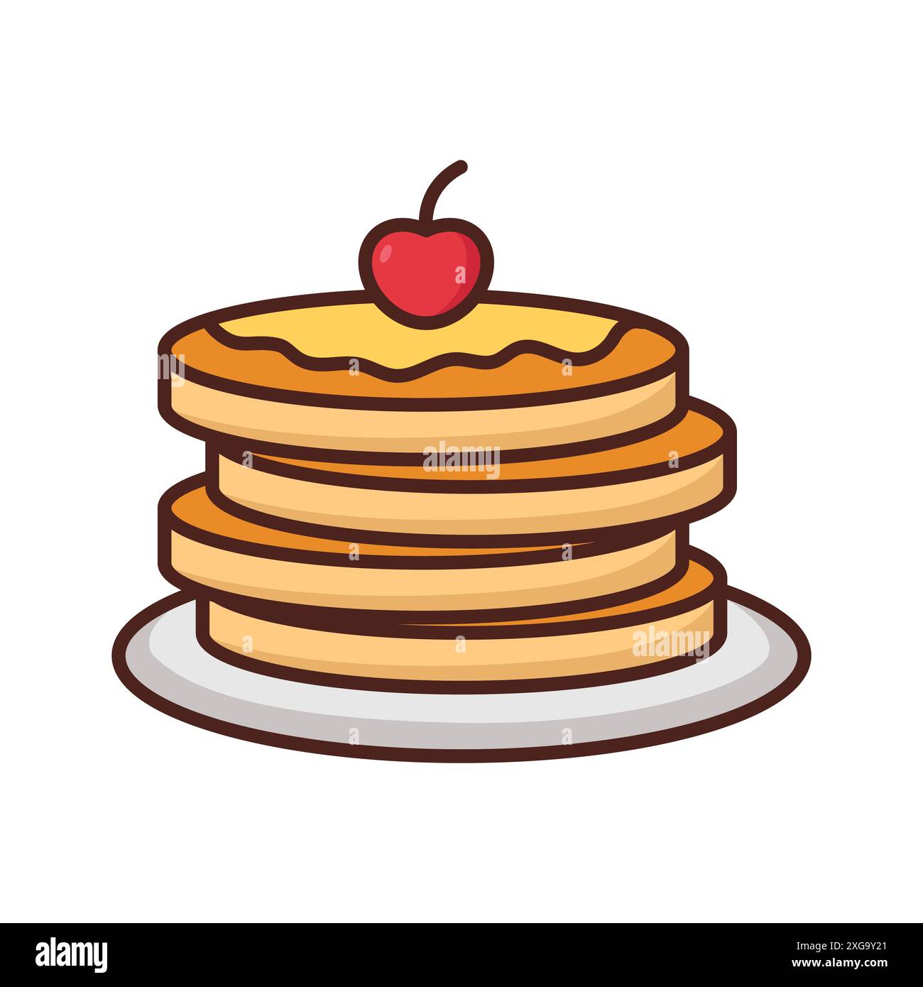 Flat crepe Stock Vector Images - Alamy