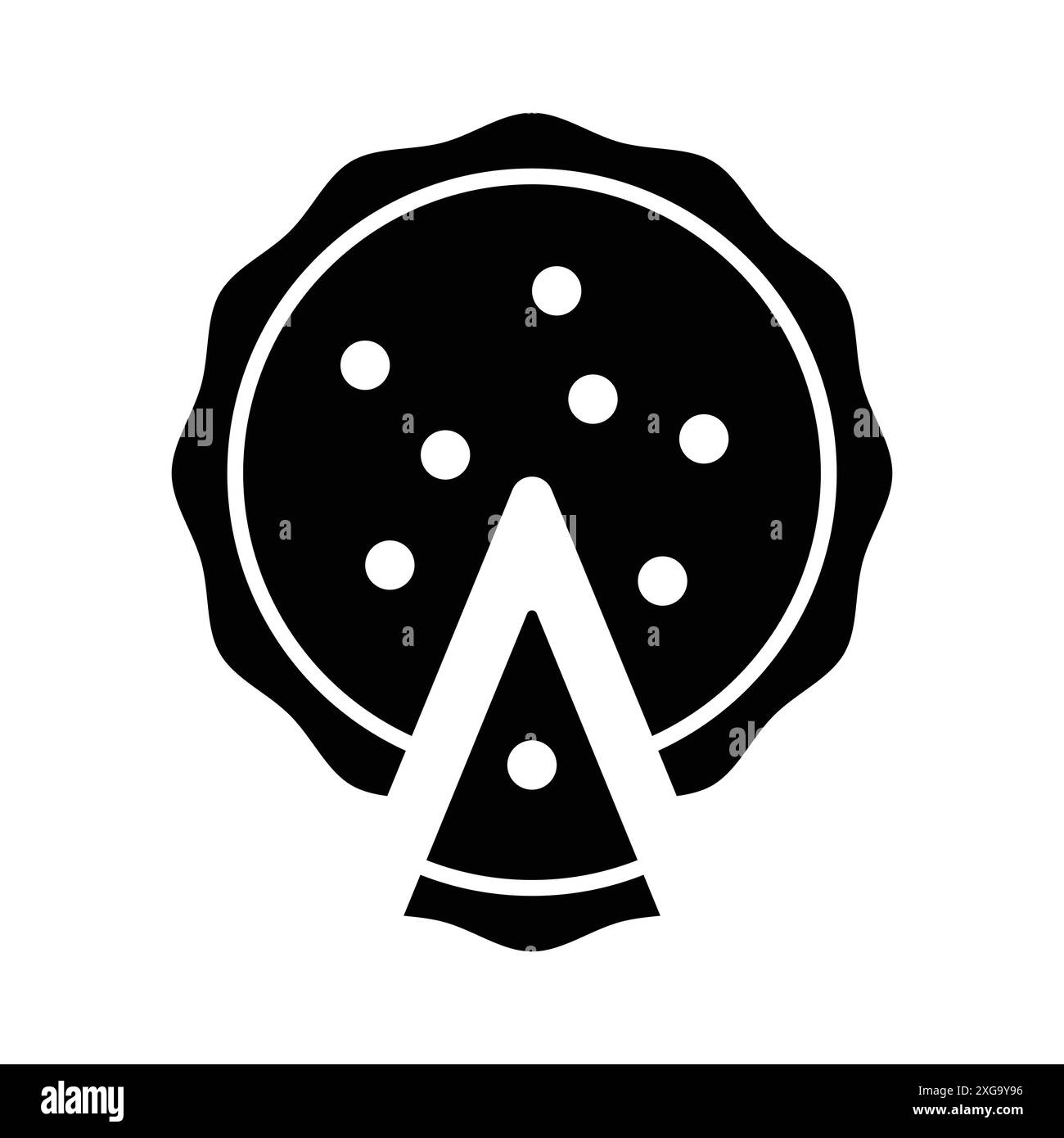 pie icon vector design template in white background Stock Vector Image ...