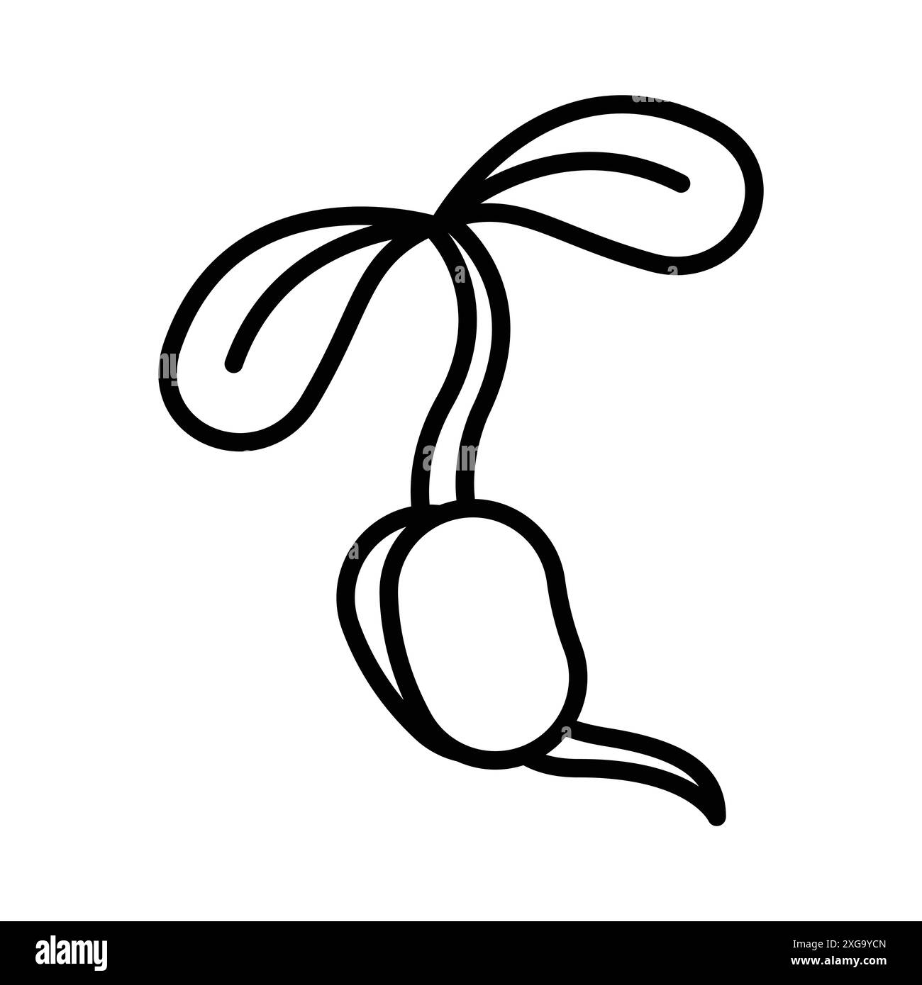 sprout icon vector design template in white background Stock Vector ...