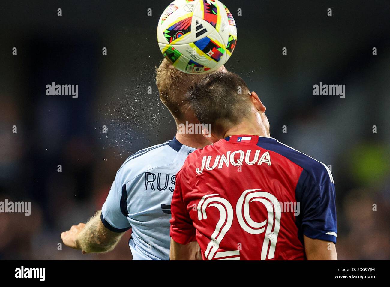 July 7, 2024: Sporting Kansas City forward Johnny Russell (7) and FC ...