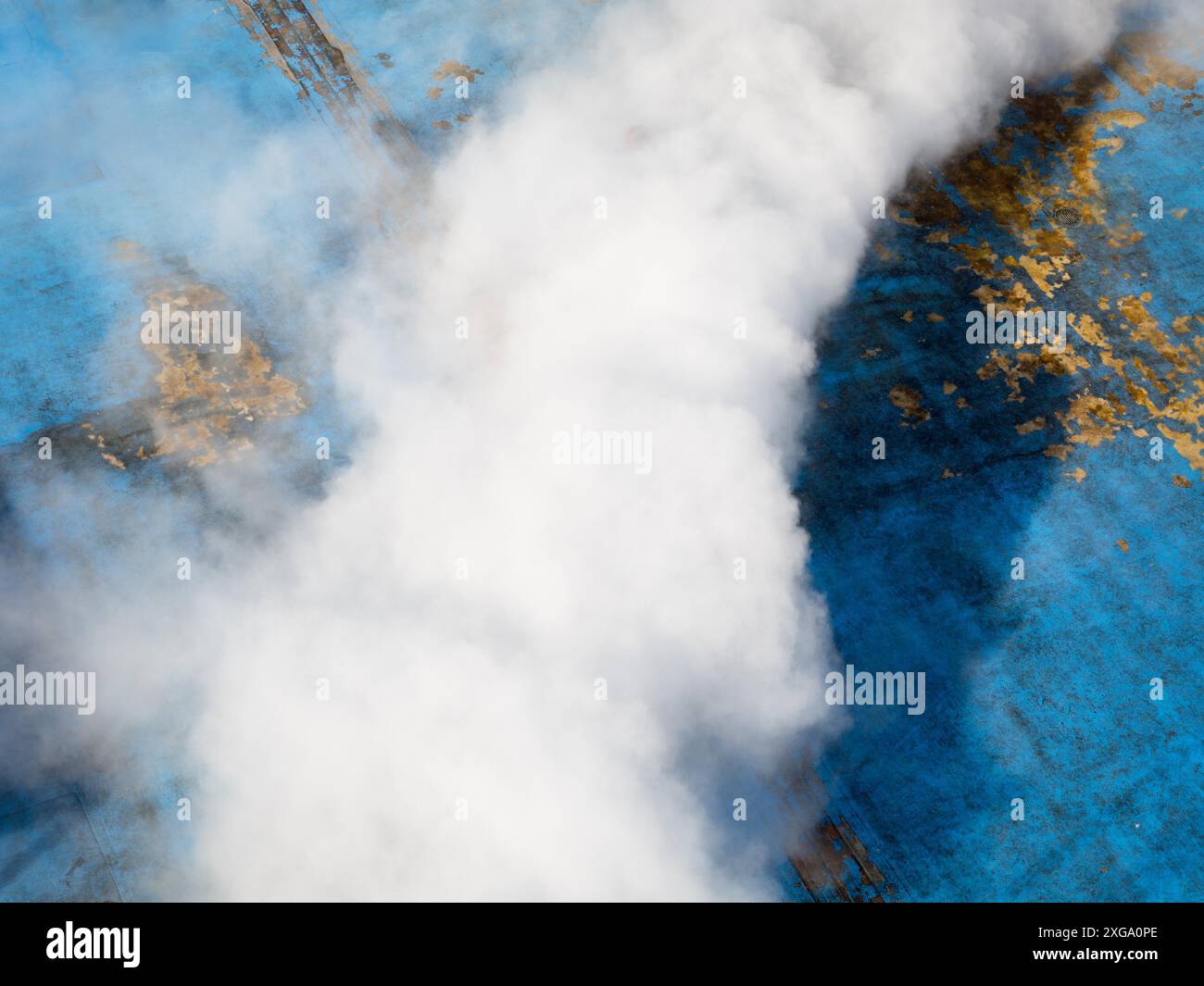 Fog on industrial background Stock Photo - Alamy