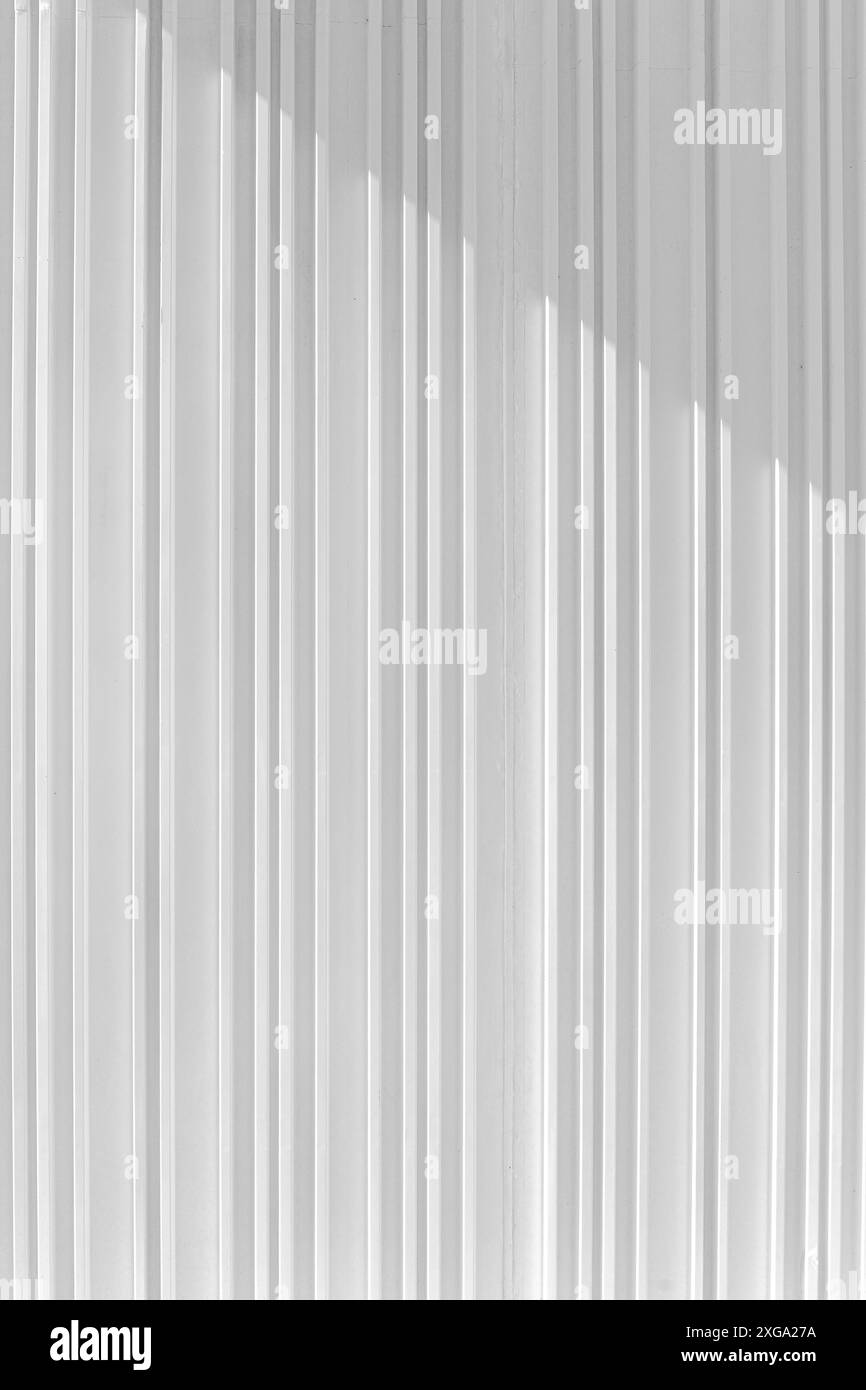 Decorative concrete vertical groove pattern of a building facade ...