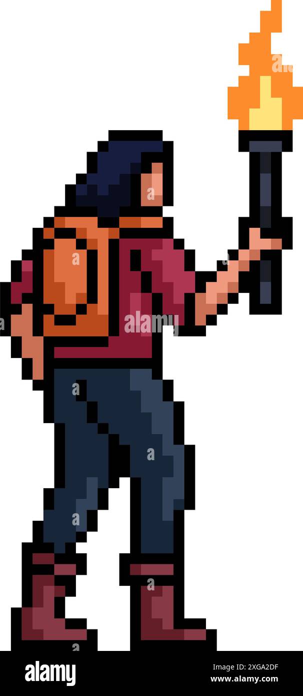 Explorer man Stock Vector Images - Alamy