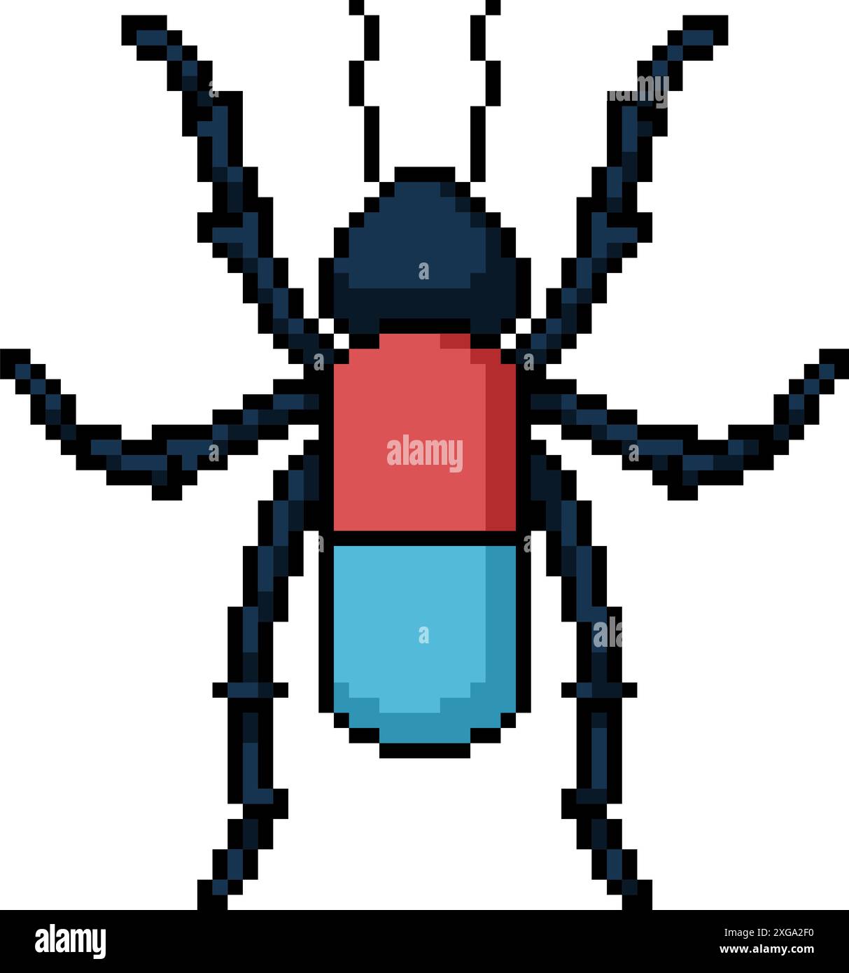 pixel art of pill drug bug isolated background Stock Vector Image & Art ...