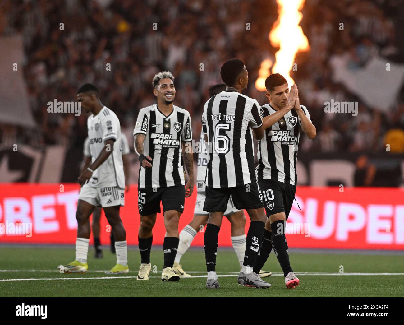 Brazilian football championship Botafogo and Atlético Mg. Botafogo vs ...