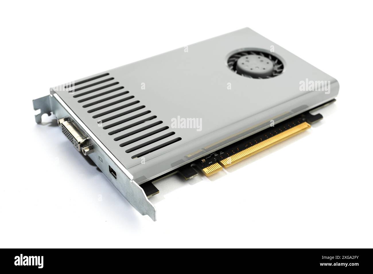 Modern computer graphic card isolated on white background Stock Photo ...