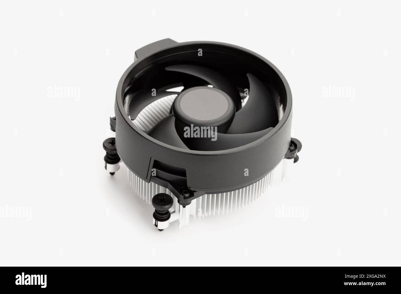 Generic computer CPU cooler isolated on white background Stock Photo ...