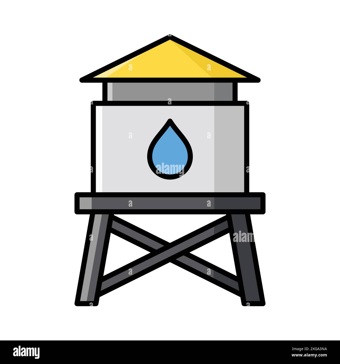 water tank icon vector design template in white background Stock Vector ...