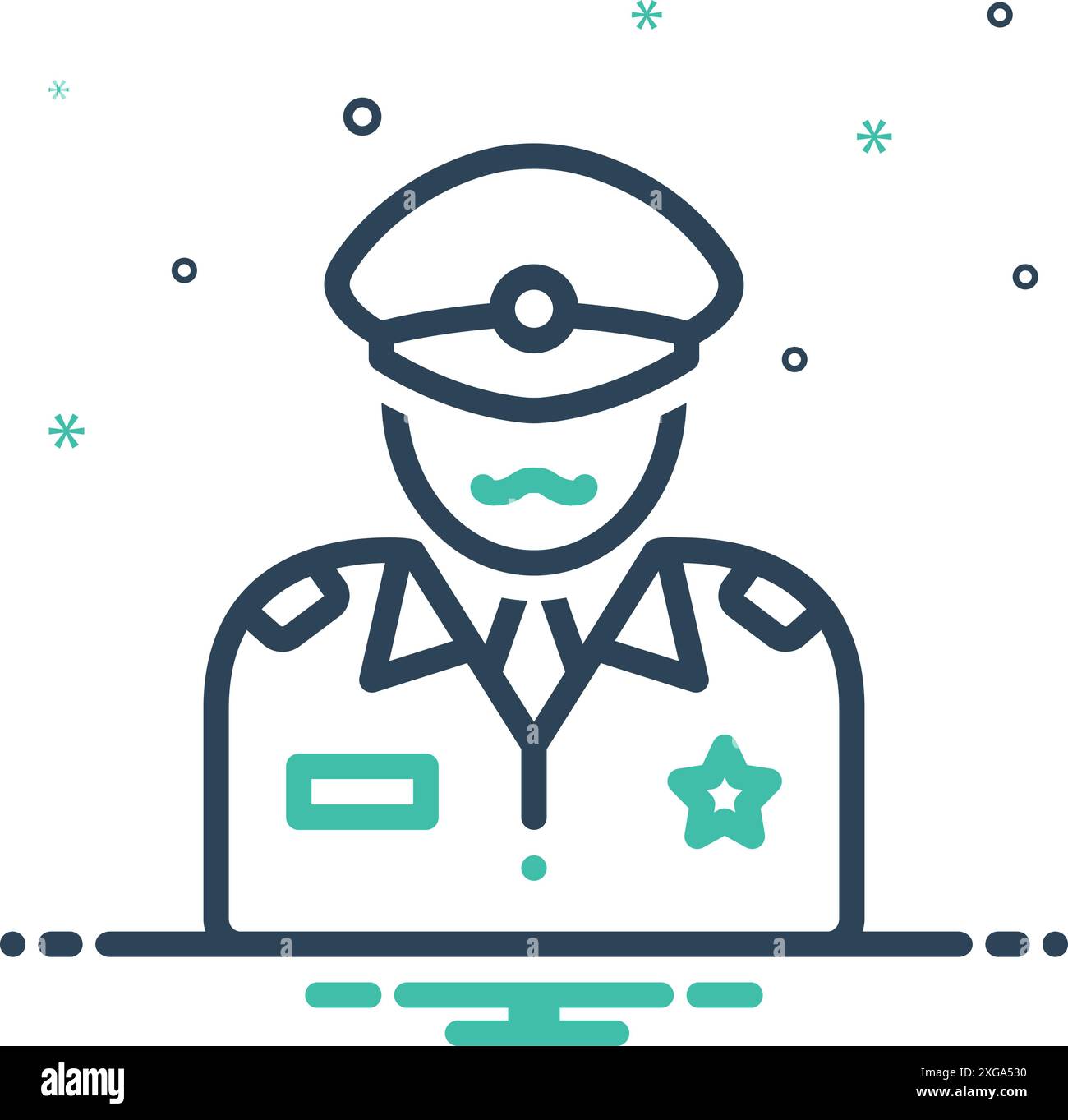 Commander icon Stock Vector Images - Alamy