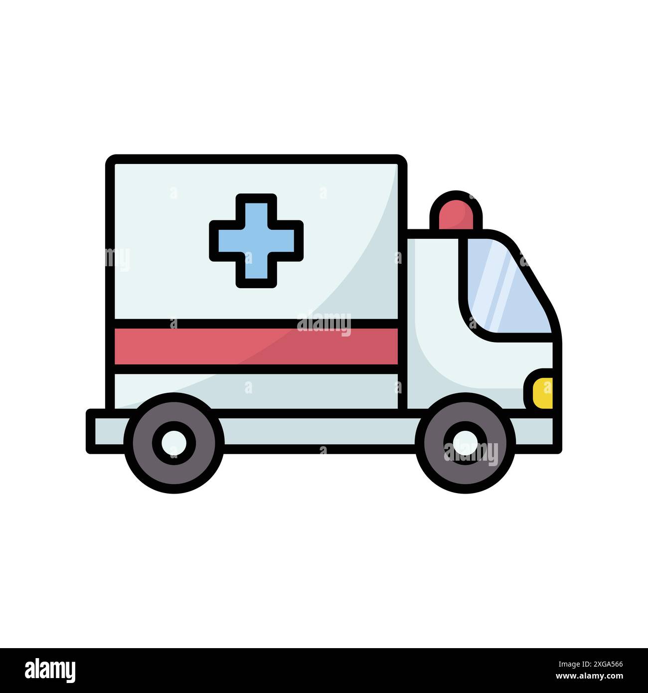 ambulance icon vector design template in white background Stock Vector ...