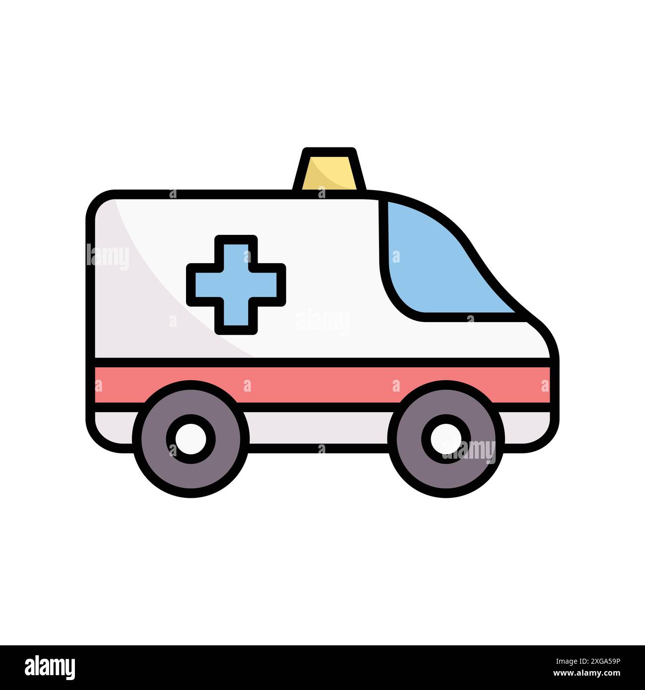 ambulance icon vector design template in white background Stock Vector ...