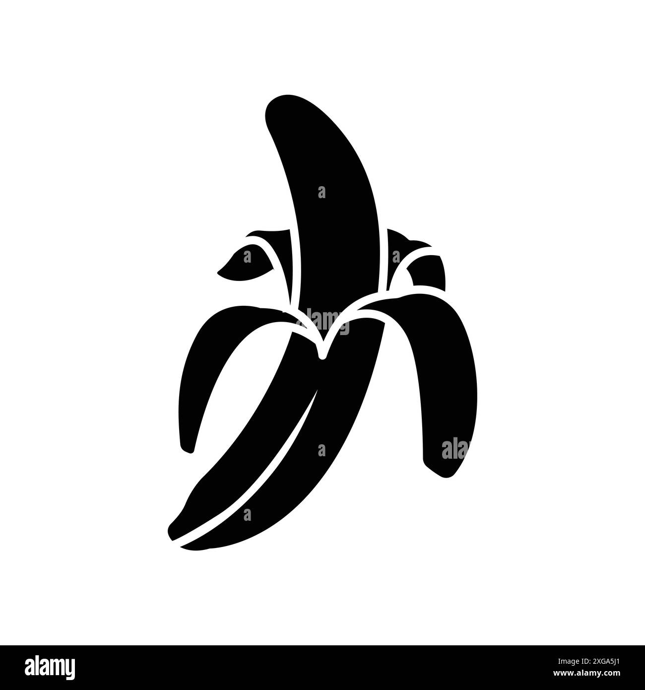 banana icon vector design template in white background Stock Vector ...