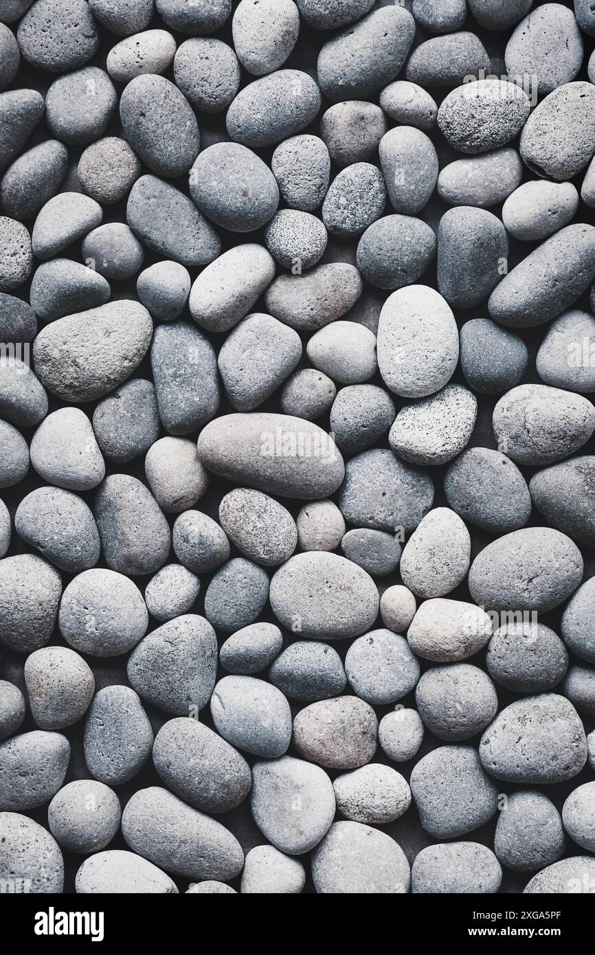Gray pebbles texture, natural stones background, zen, summer, beach ...