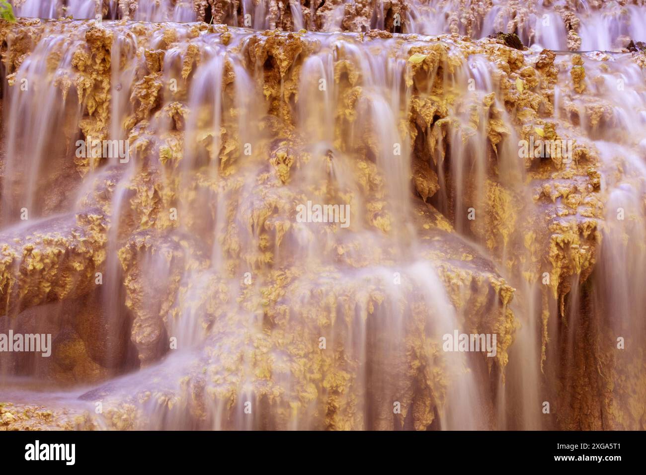 Krushuna waterfalls water terraces and pools, the biggest travertine ...