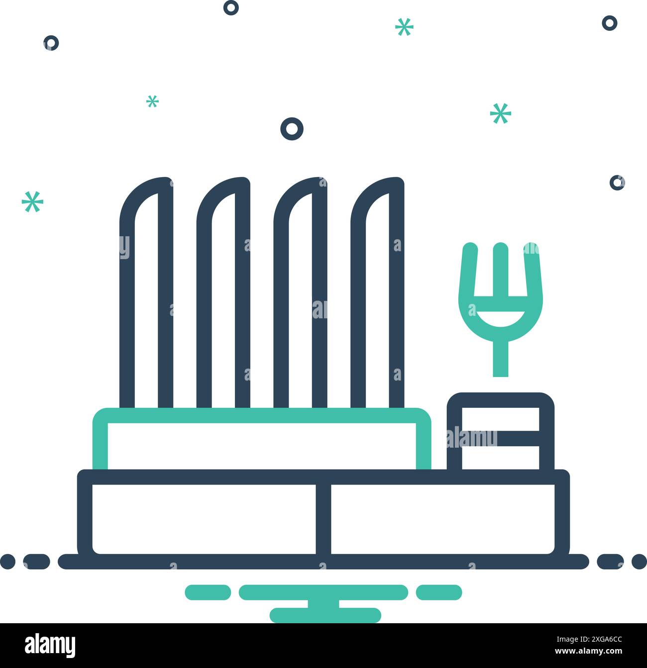 Dish rack icon Cut Out Stock Images & Pictures - Alamy