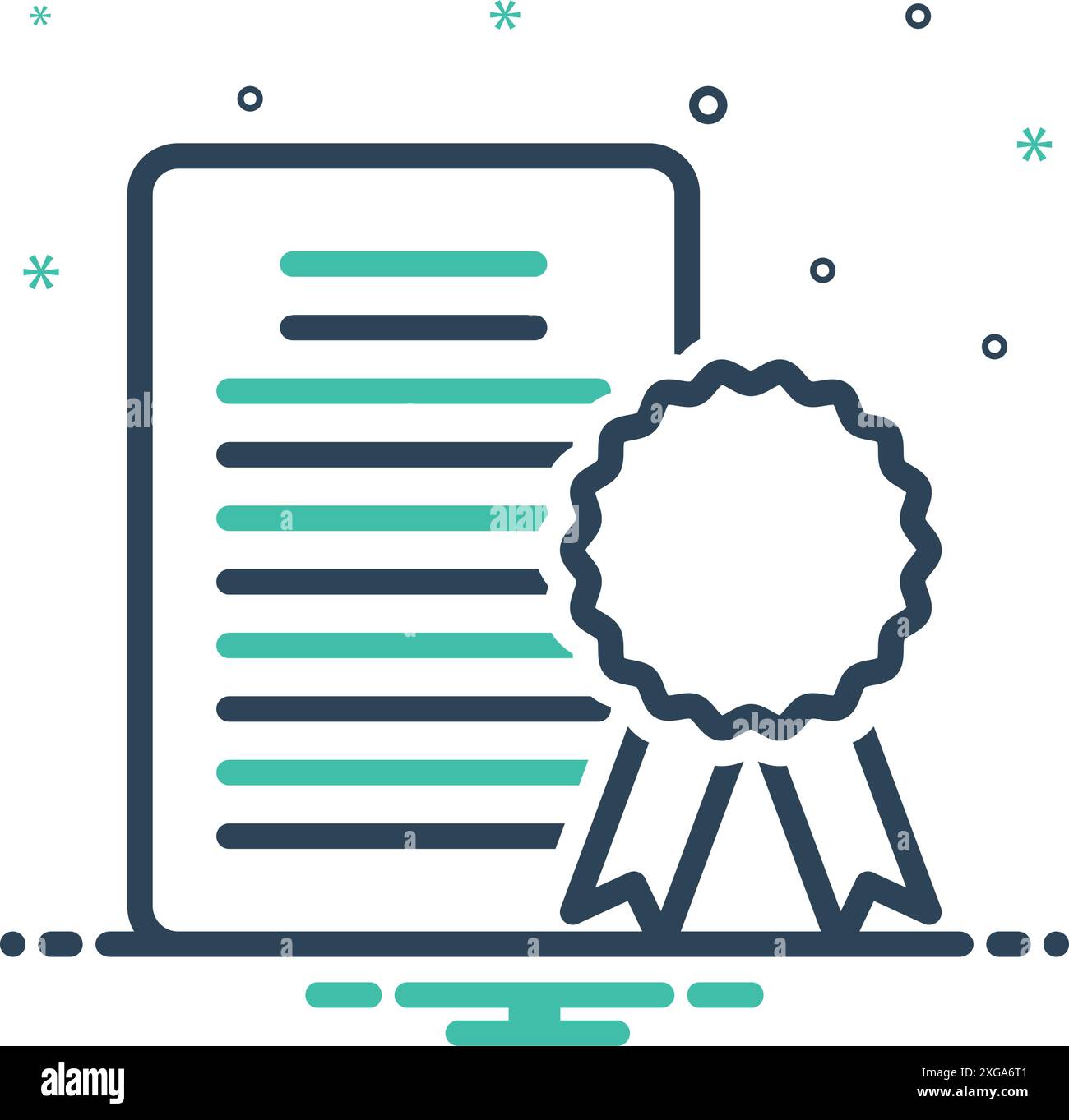 Icon for licensing,certificate Stock Vector Image & Art - Alamy