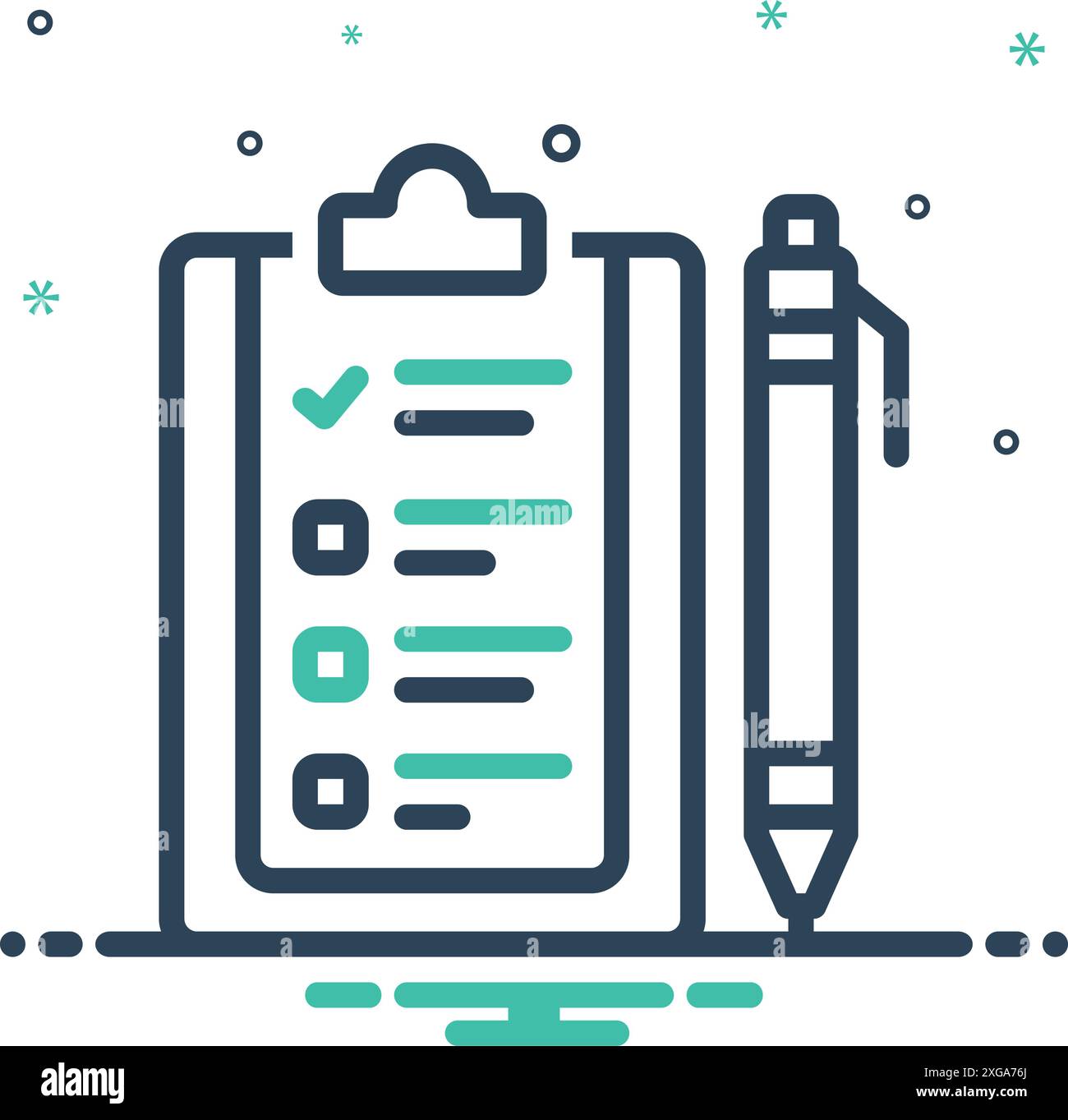 Icon for questionnaire,criteria Stock Vector Image & Art - Alamy