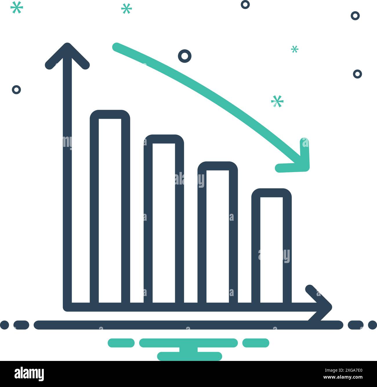 Icon for descending,downward Stock Vector Image & Art - Alamy