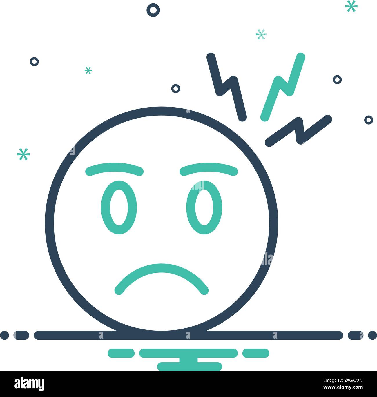 Icon for worry,disquietness Stock Vector Image & Art - Alamy