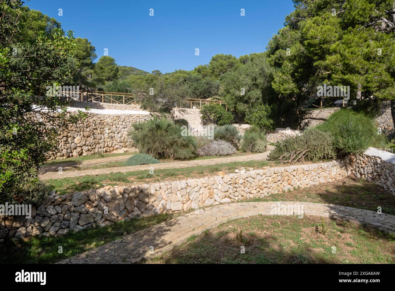Mediterranean garden of native plants, Sa Dragonera natural park ...