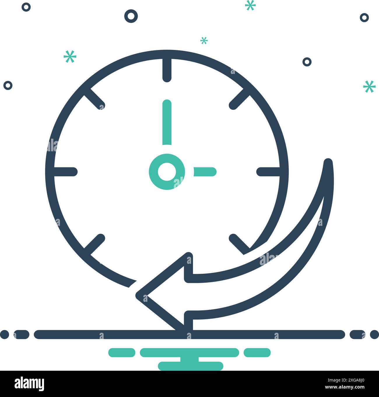 Back in the past Stock Vector Images - Alamy