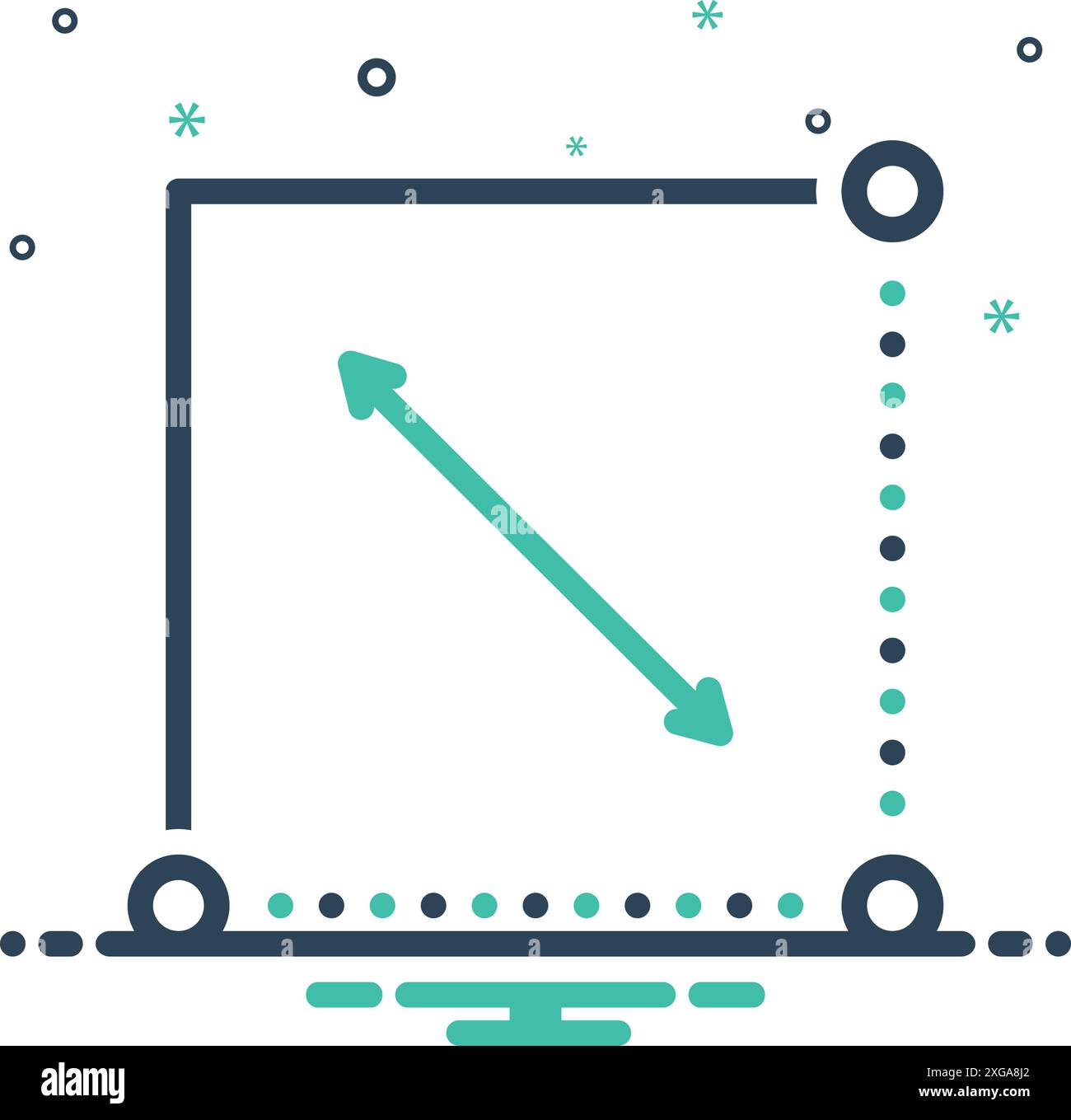 Icon for dimensions,area Stock Vector Image & Art - Alamy