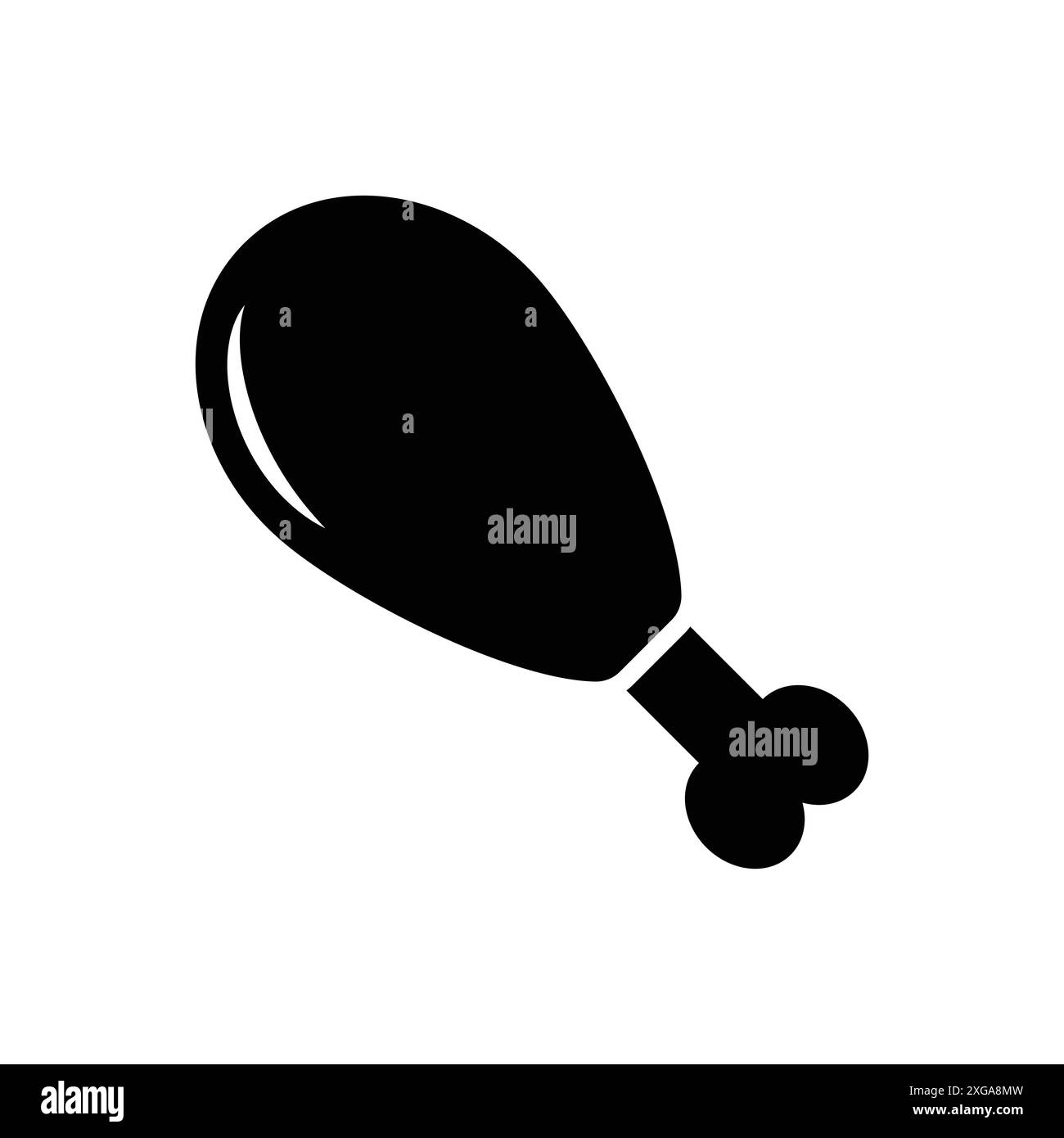 chicken meat icon vector design template in white background Stock ...