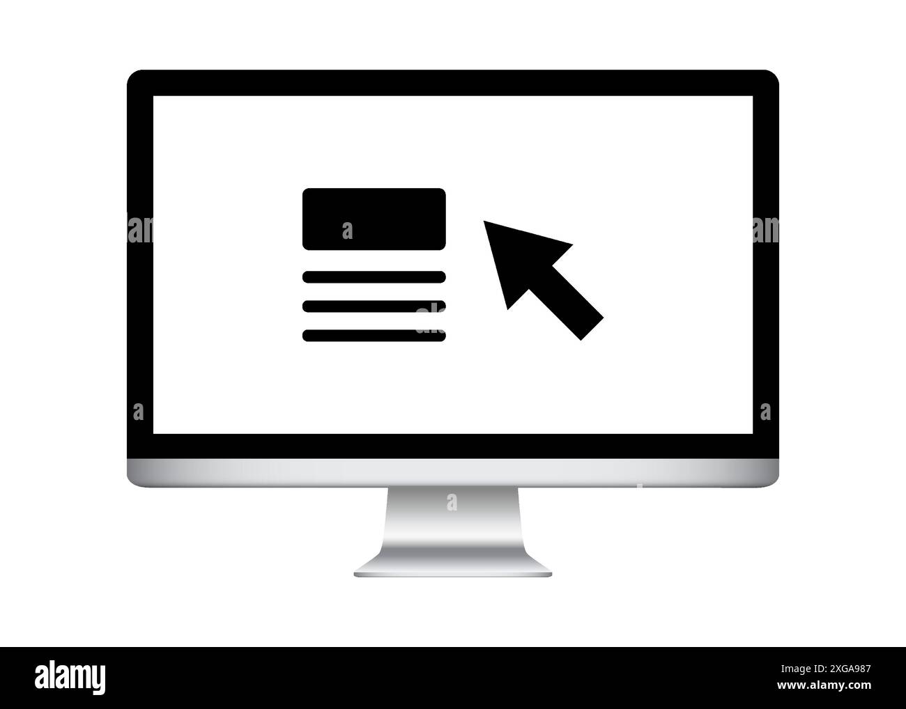 Web portal icon. Presentation and Application linear design Stock ...