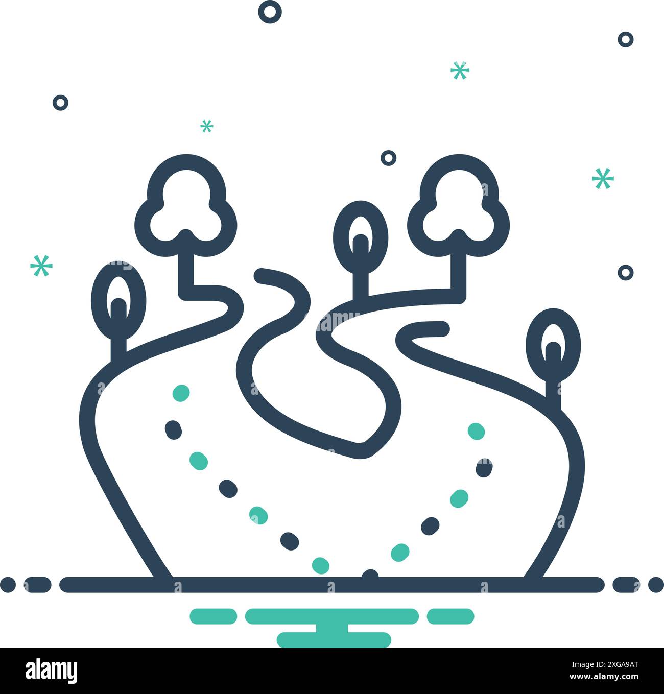 Pathway direction Cut Out Stock Images & Pictures - Alamy