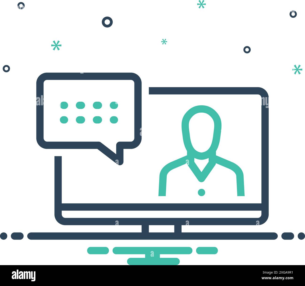 Icon for represented,conversation Stock Vector Image & Art - Alamy