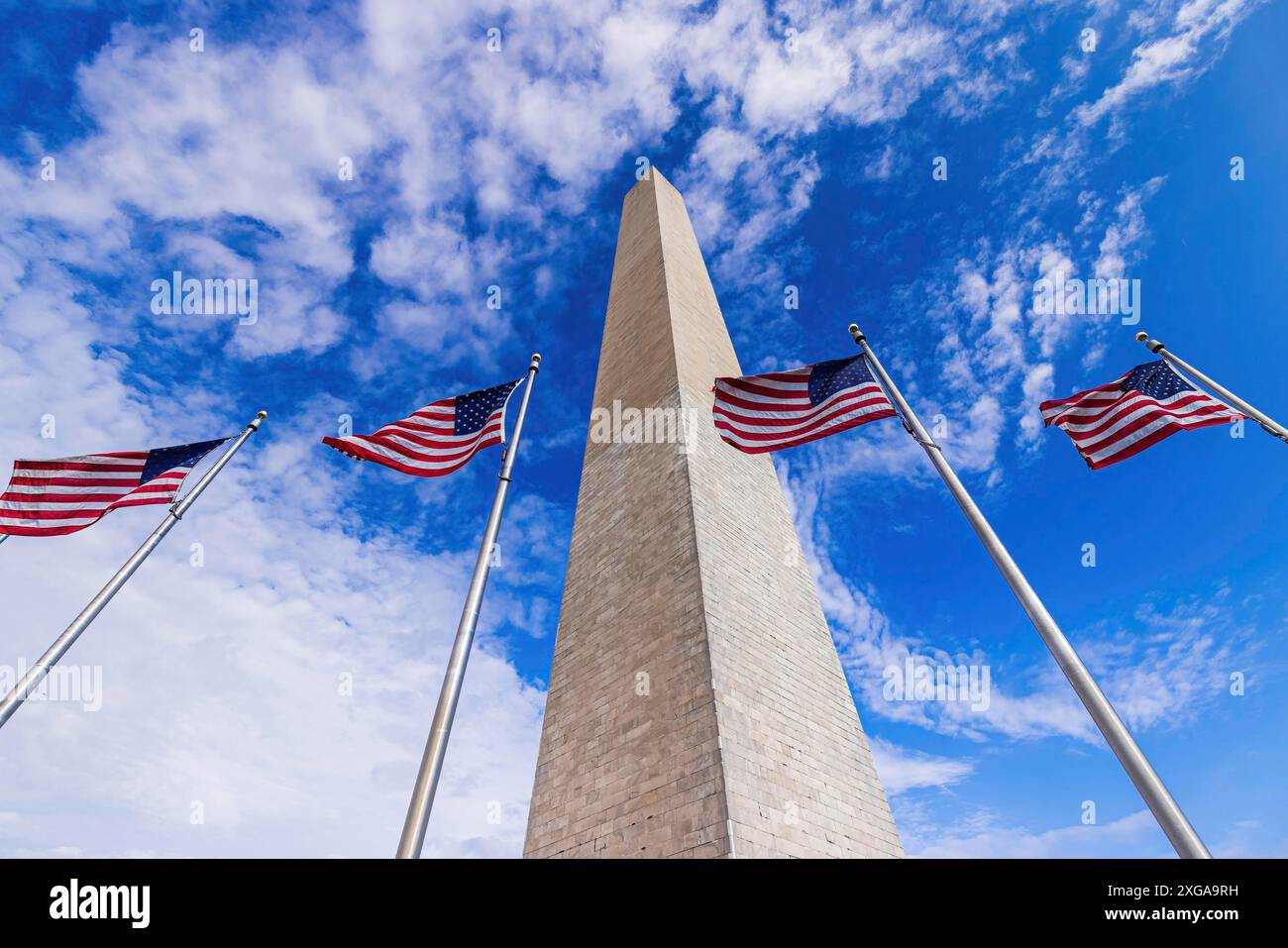 Flags around the washington monument hi-res stock photography and ...