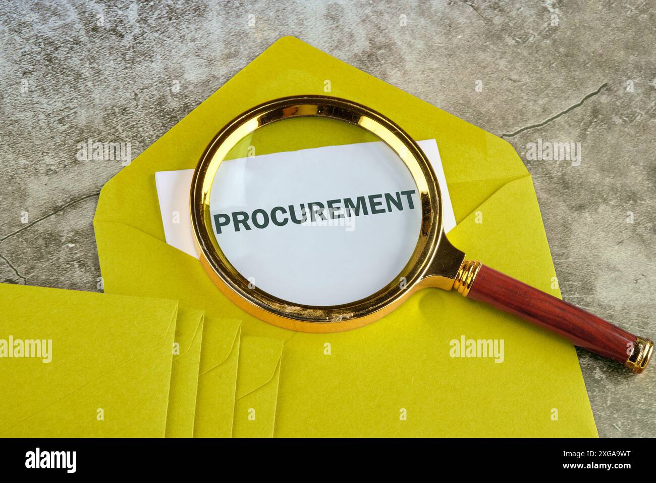 Procurement Management Business Concept. PROCUREMENT word through a ...