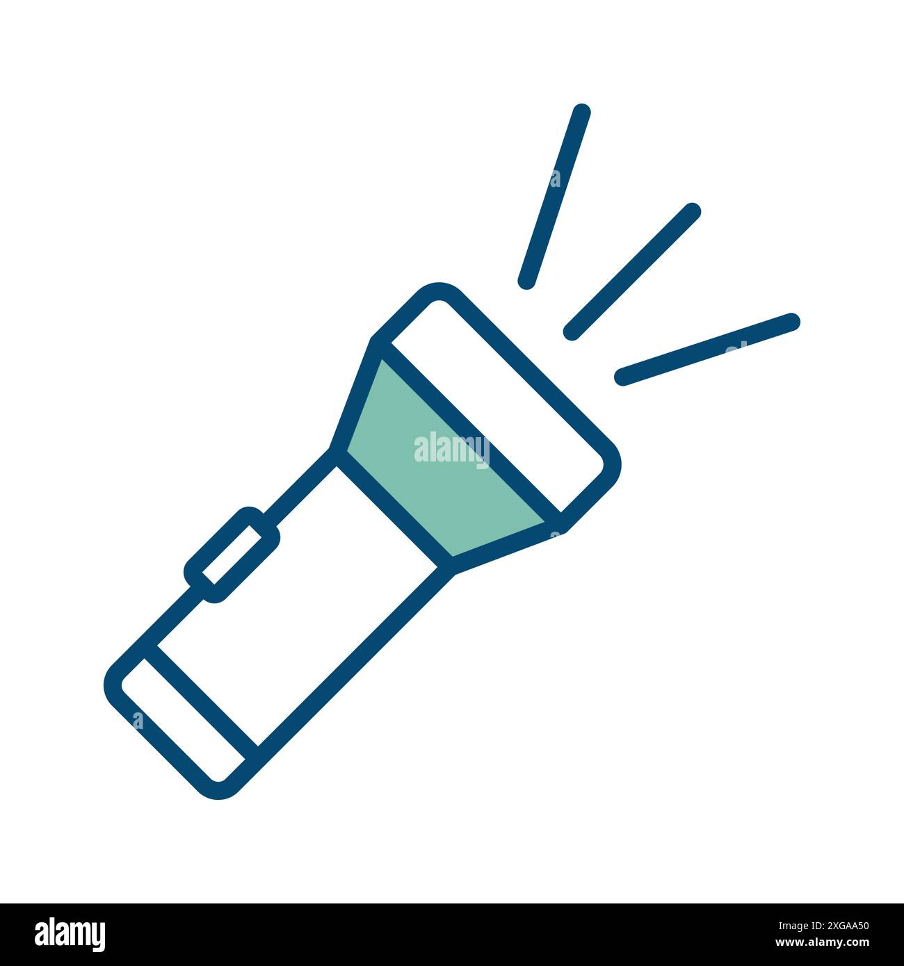 flashlight icon vector design template in white background Stock Vector ...