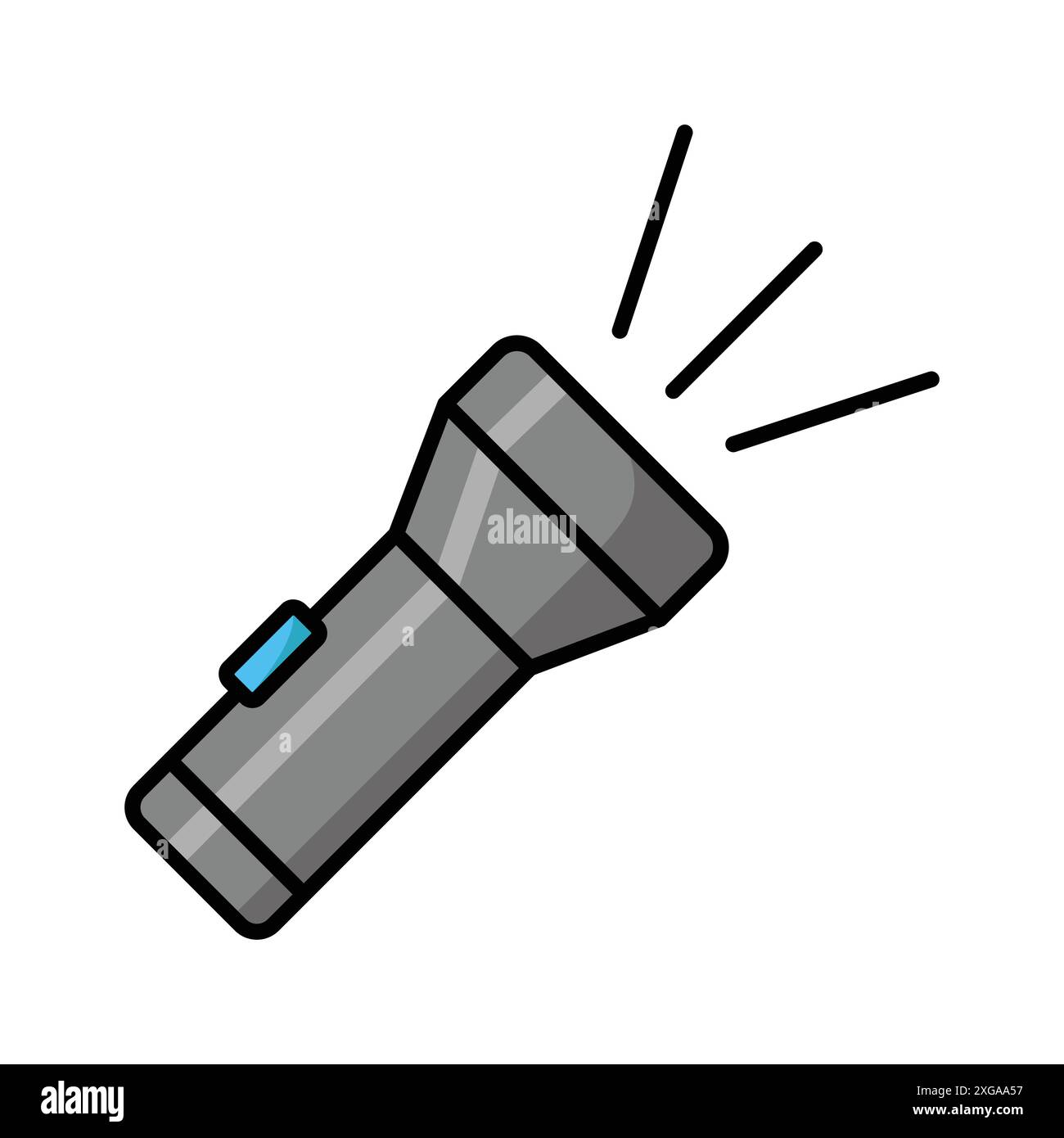 flashlight icon vector design template in white background Stock Vector ...