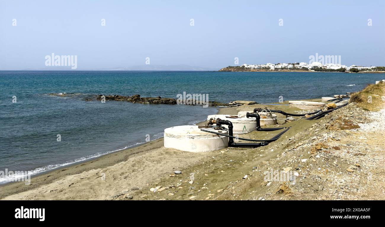 Tinos island, Cyclades destination Greece. Whitewashed building ...