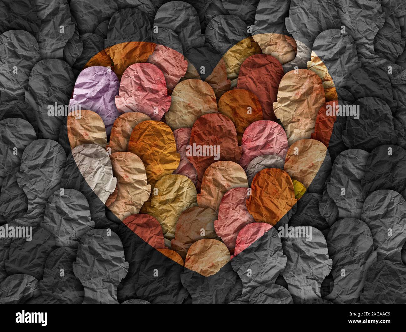 Heart silhouette hi-res stock photography and images - Alamy