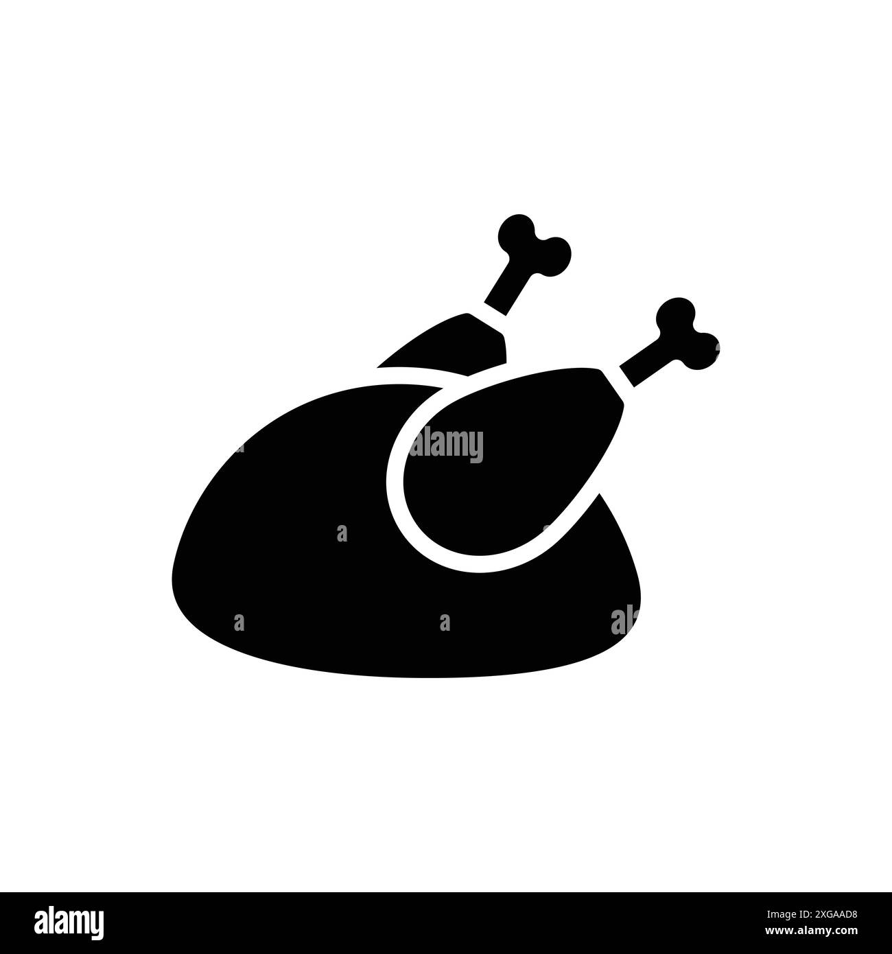 chicken meat icon vector design template in white background Stock ...