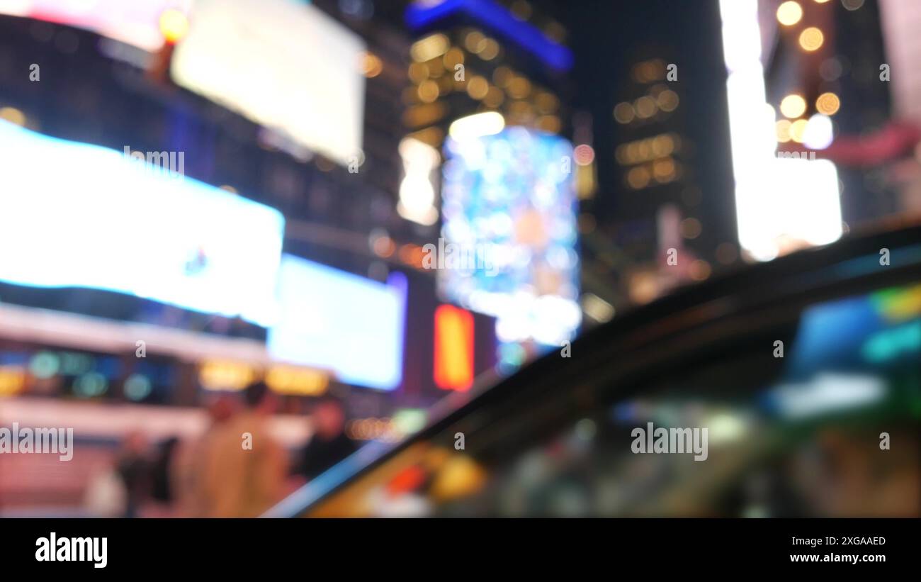 New York City Times Square, Manhattan Midtown Broadway street, USA ...