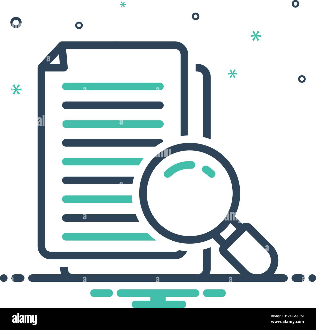 Document inspection icon Cut Out Stock Images & Pictures - Alamy