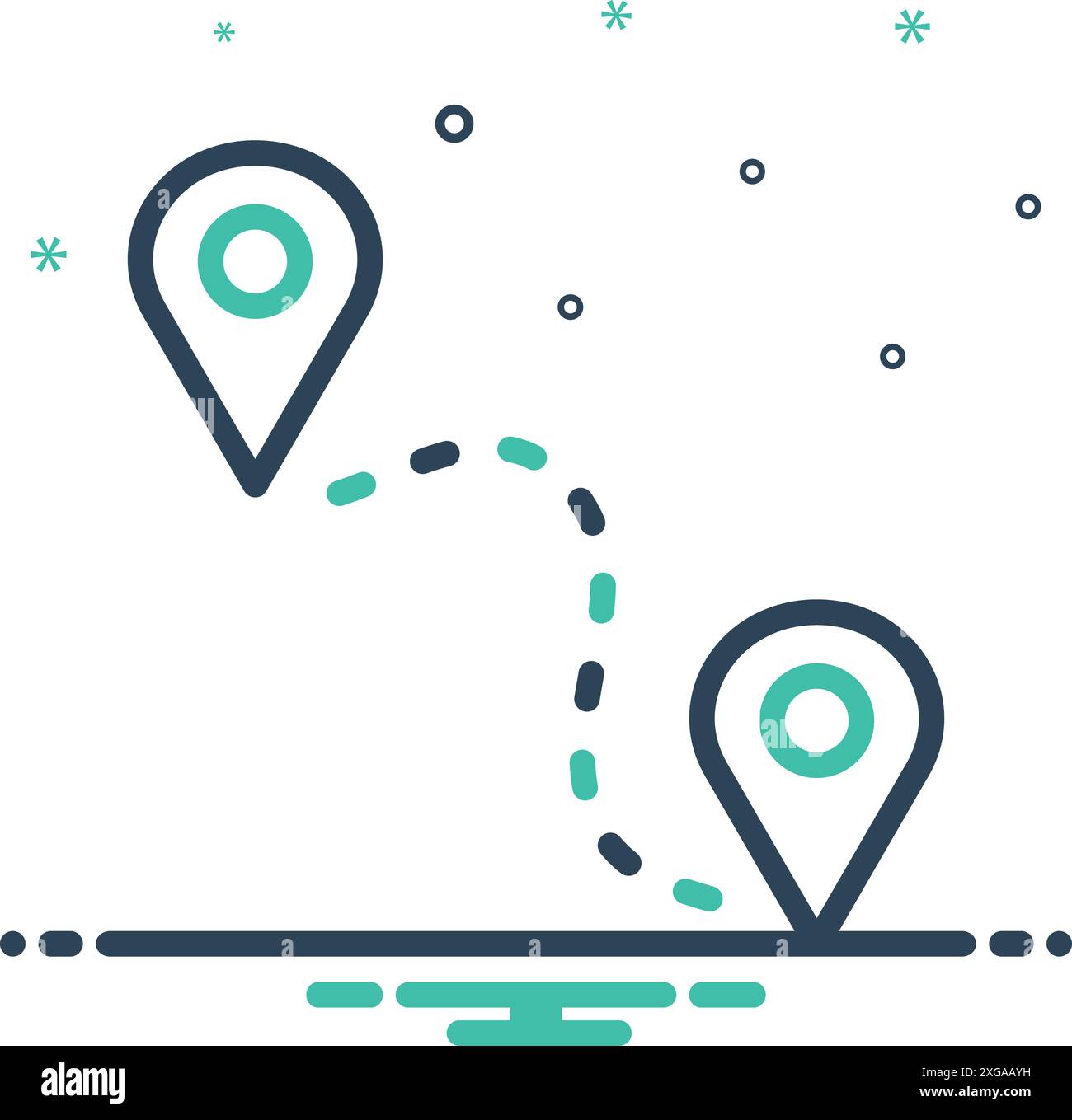 Icon for mile,location Stock Vector Image & Art - Alamy