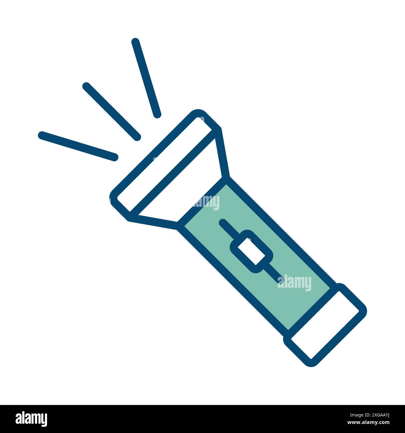 flashlight icon vector design template in white background Stock Vector ...