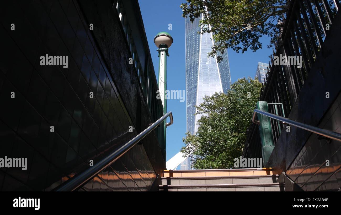 New york city wtc tower stairs hi-res stock photography and images - Alamy