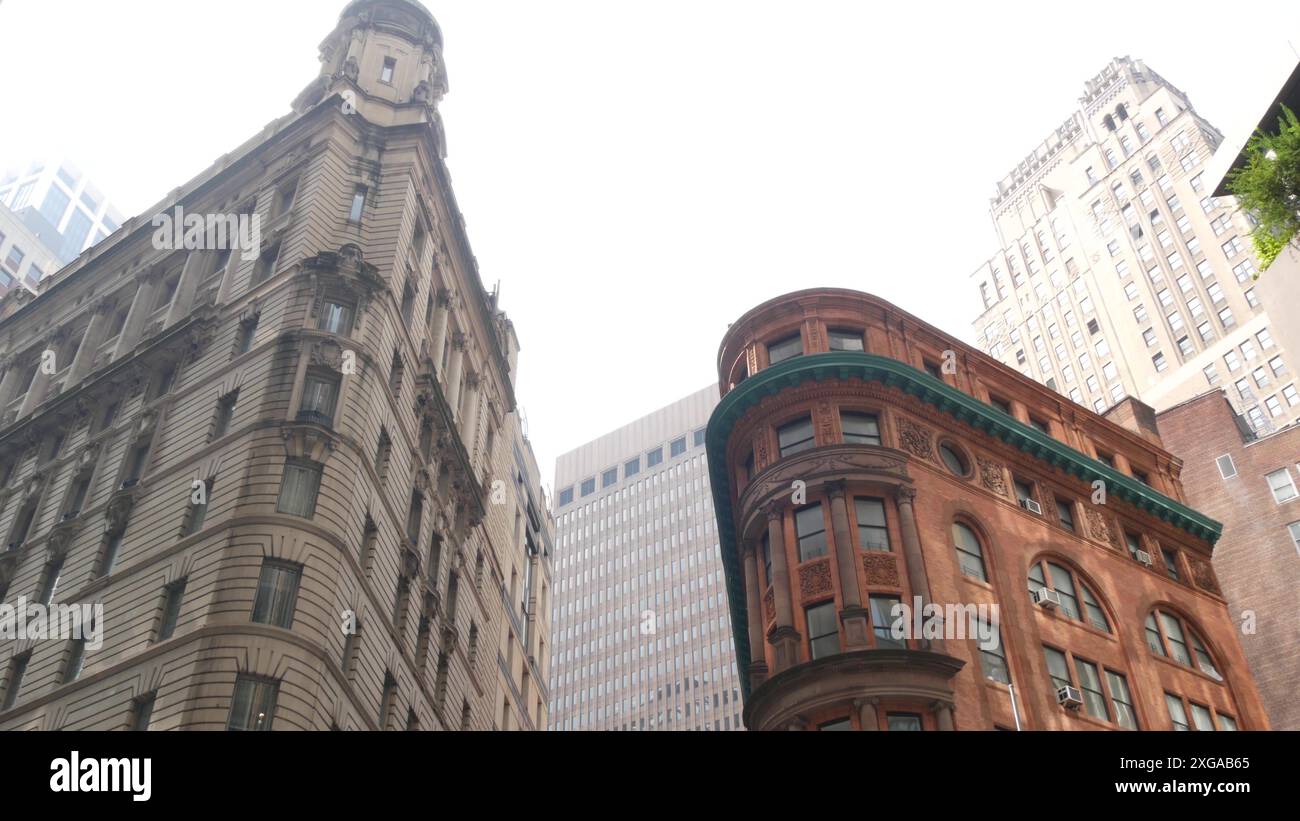 New York City Lower Manhattan, Downtown Financial District architecture ...